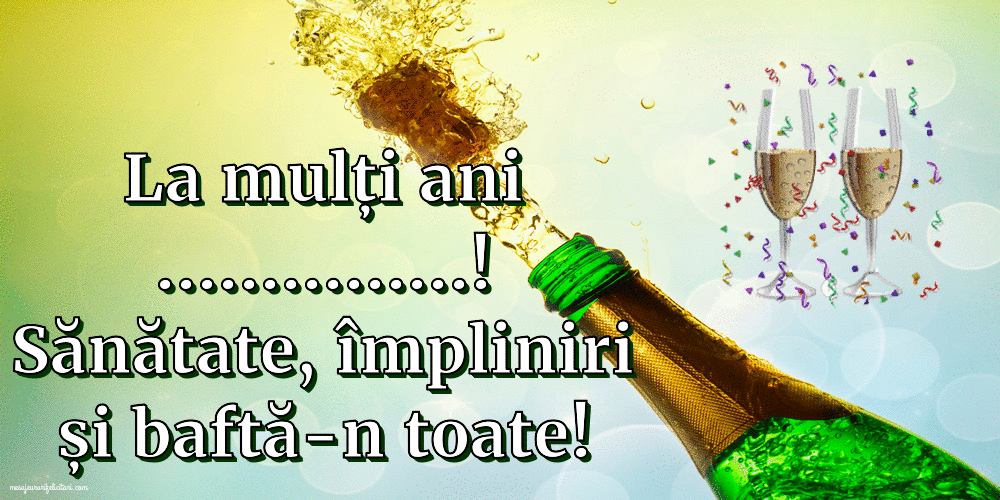 Personalizare felicitari animate | La mulți ani ...! | Zi de nastere ...