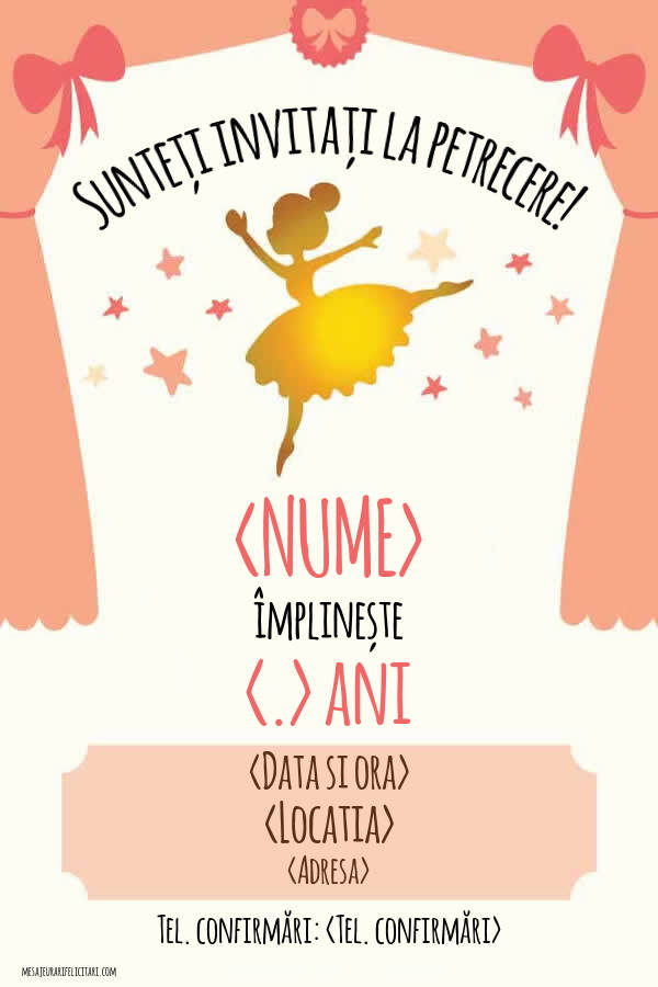 Sunteți invitați la petrecere! | Personalizare invitatii la zi de ...