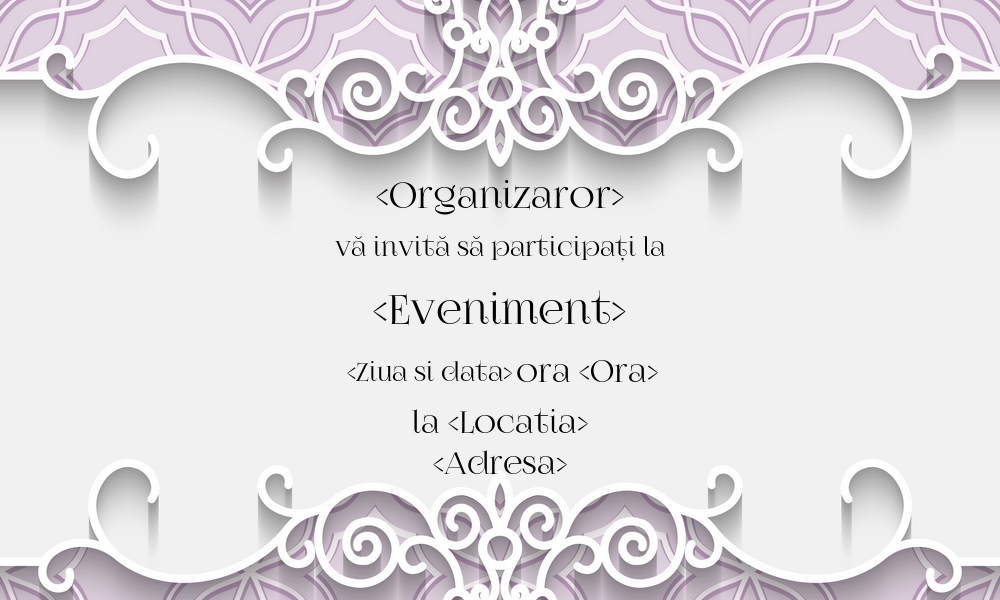 Invitație la eveniment - model clasic cu figuri geometrice ...