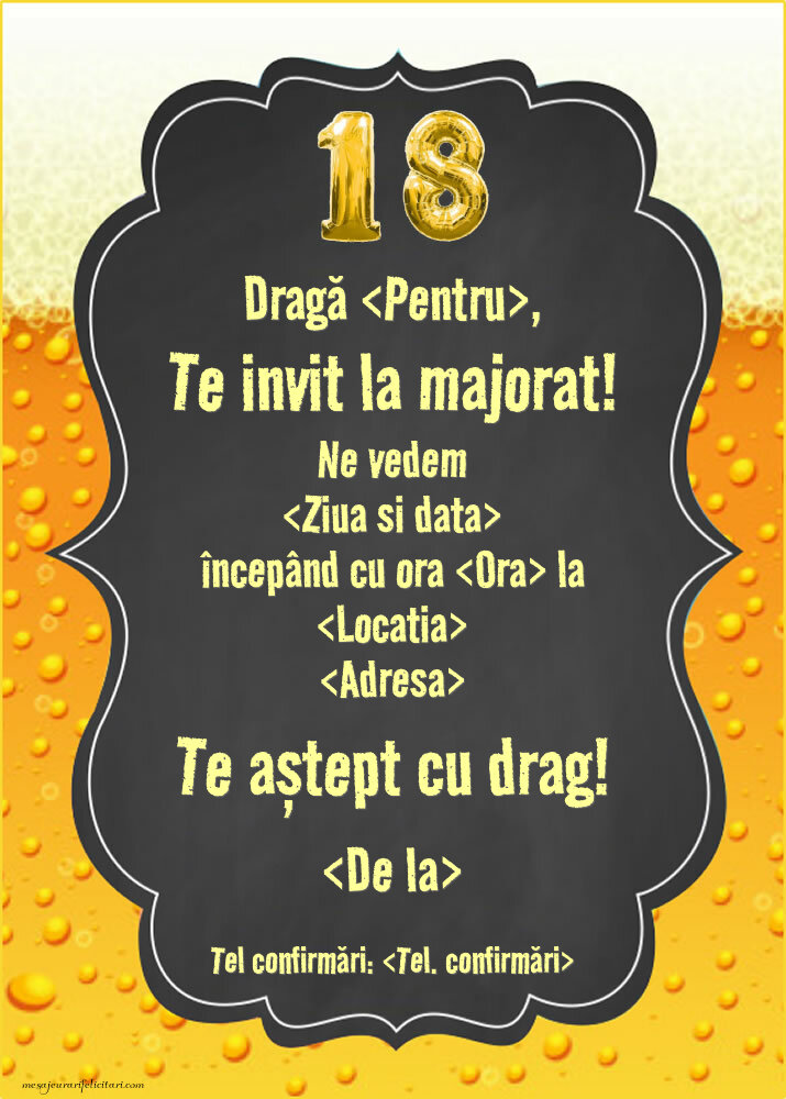 Invitație personalizată cu numele invitaților | Personalizare invitatii ...