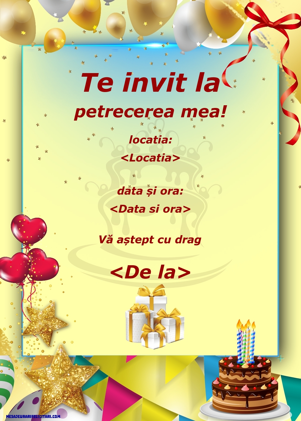 Invitatie la cea mai tare petrecere cu poza (pentru fete ...