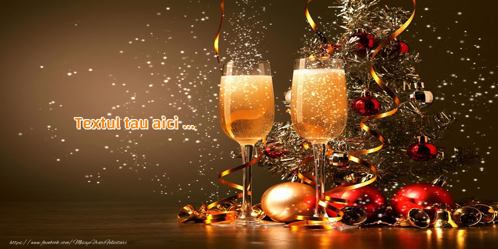 Personalizare felicitari cu text | Anul Nou | Sampanie -pers 8 ...