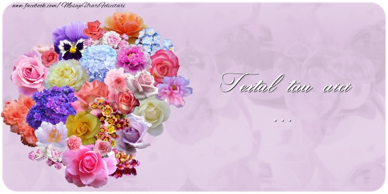 Personalizare felicitari cu text | Buna seara | Imagine cu buchet de ...