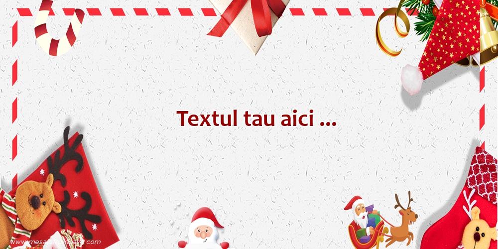 Personalizare felicitari cu text | Craciun | felicitaripersonalizate.com