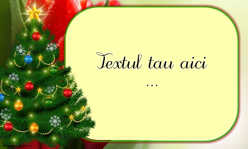 Personalizare felicitari cu text | Craciun | Chenar pentru text cu un ...