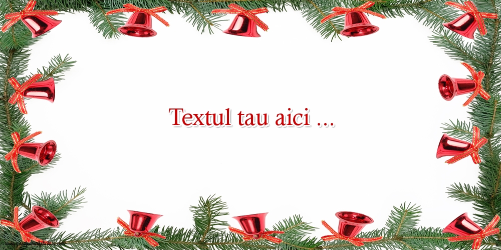 Personalizare felicitari cu text | Craciun | Chenar cu bordură de ...