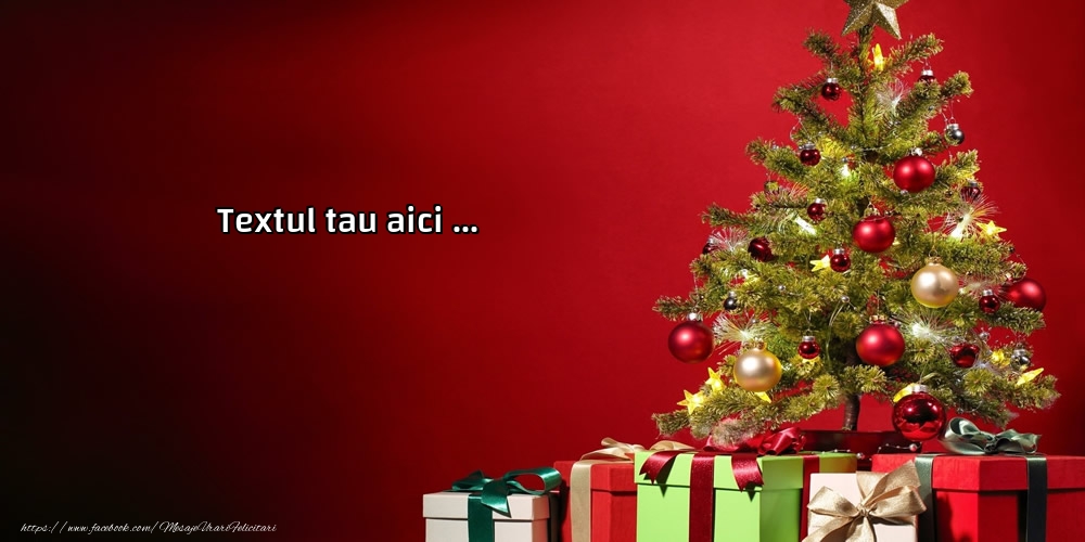 Personalizare felicitari cu text | Craciun | Brad de Craciun ...