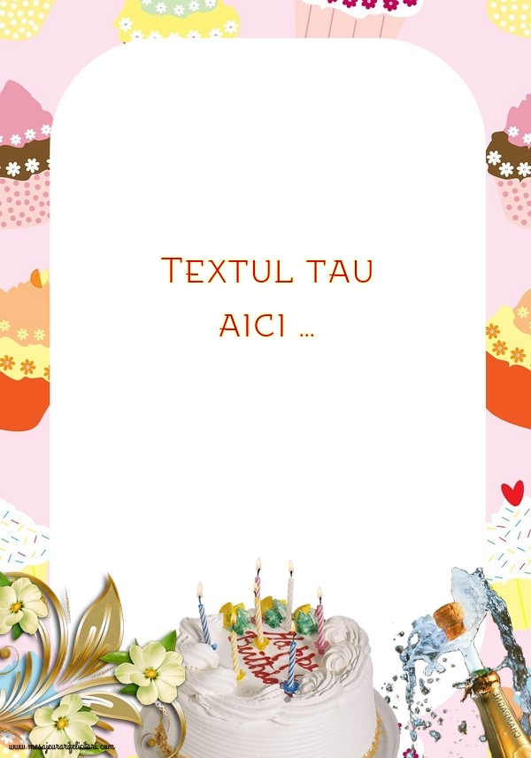 Personalizare felicitari cu text | La multi ani | Felicitare de la ...