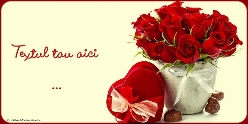 Personalizare felicitari cu text | La multi ani | Imagine cu un buchet ...