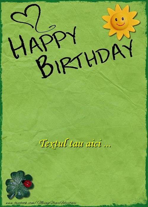 Personalizare felicitari cu text | La multi ani | Film ...