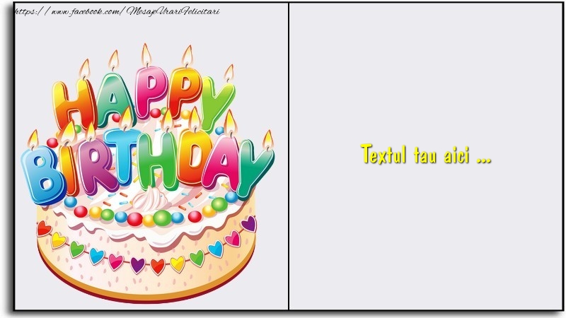 Personalizare felicitari cu text | La multi ani | Buchet de flori ...