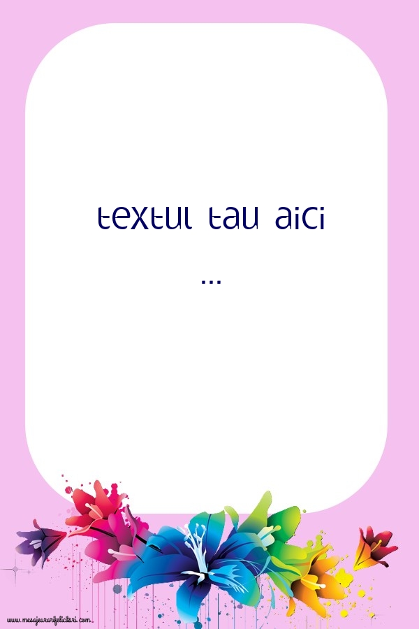 Personalizare felicitari cu text | Multumire | felicitaripersonalizate.com