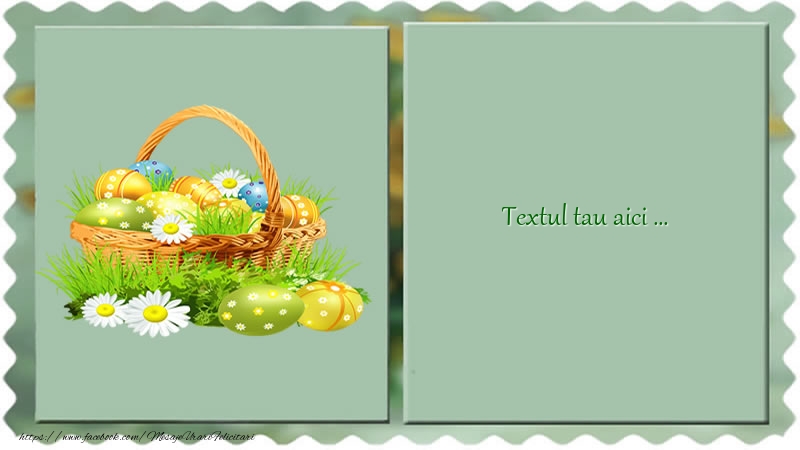 Personalizare felicitari cu text | Pasti | Paste Fericit ...