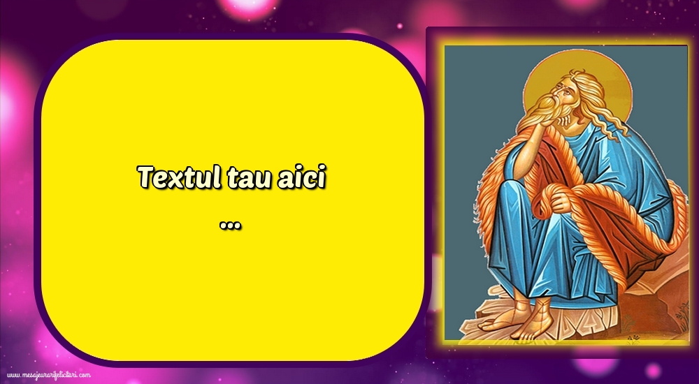 Personalizare felicitari cu text | Sfantul Ilie | Imagine cu icoana ...