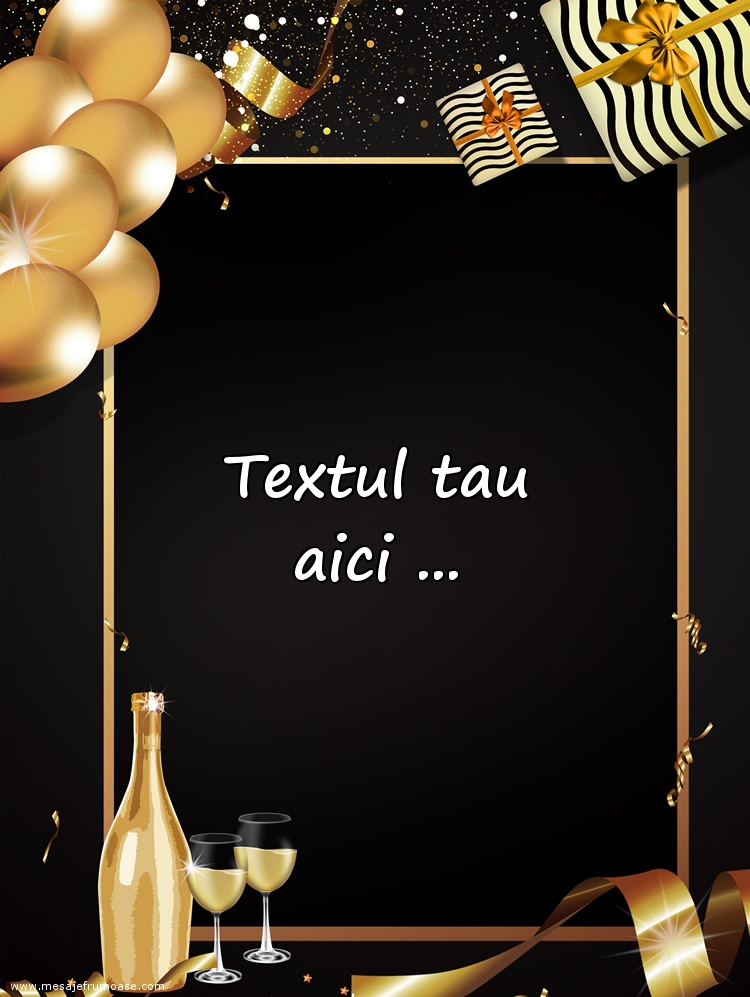 Personalizare felicitari cu text | Sfântul Ioan | Imagine cu șampanie ...