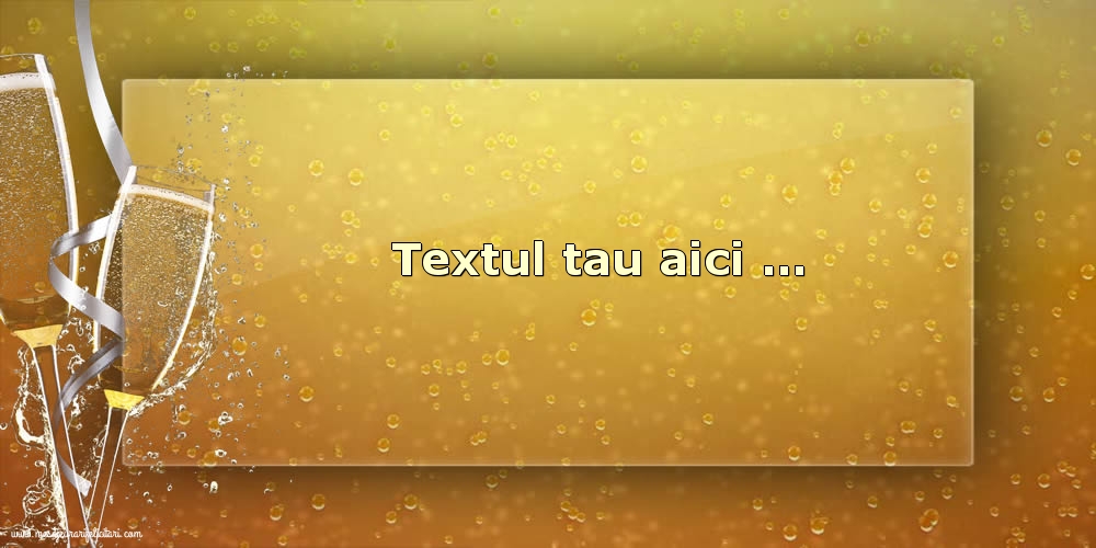Personalizare felicitari cu text | Zi de nastere | Imagine cu pahare de ...