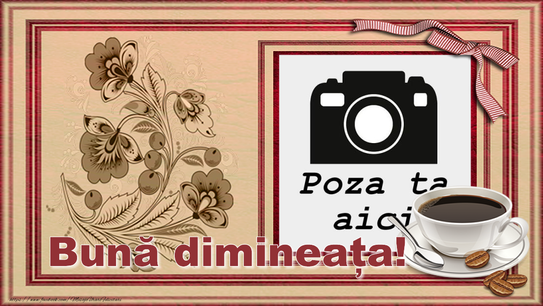 Felicitare de dimineata cu poza de profile | Personalizare felicitari ...