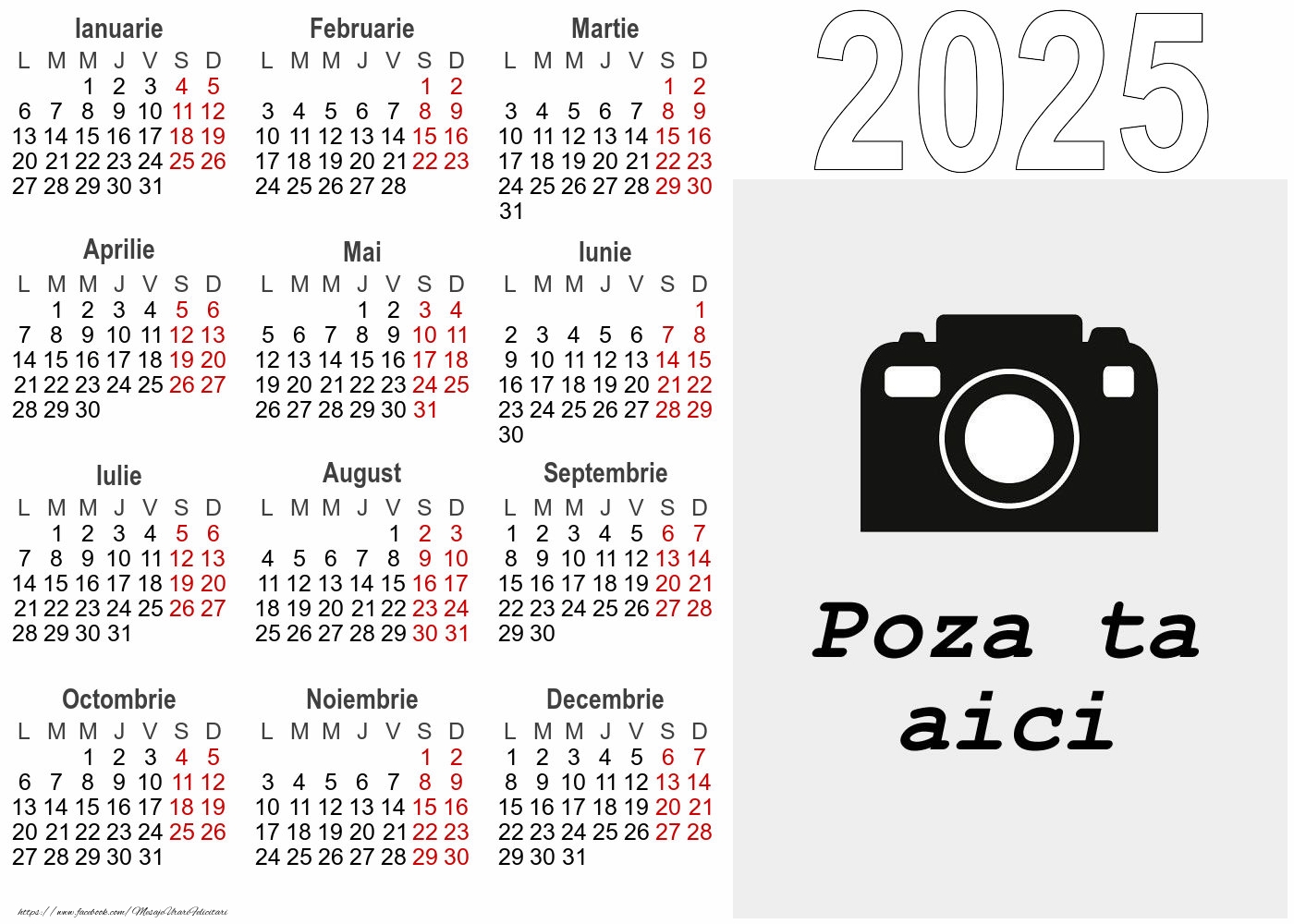 Calendar 2025 - Business Alb - Model 0078 | Personalizare calendare ...