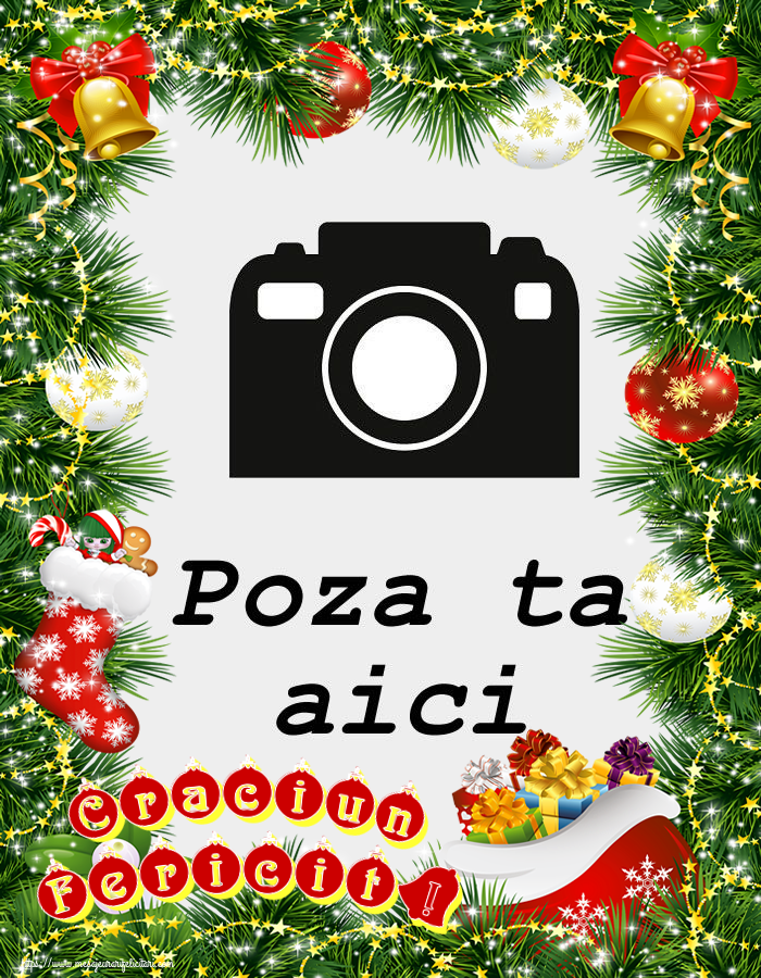 Craciun Fericit! - Rama foto | Personalizare felicitari cu poza ...