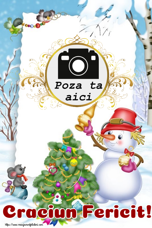 Craciun Fericit! - Rama foto | Personalizare felicitari cu poza ...