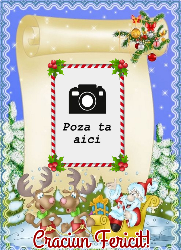 Craciun Fericit! - Rama foto | Personalizare felicitari cu poza ...