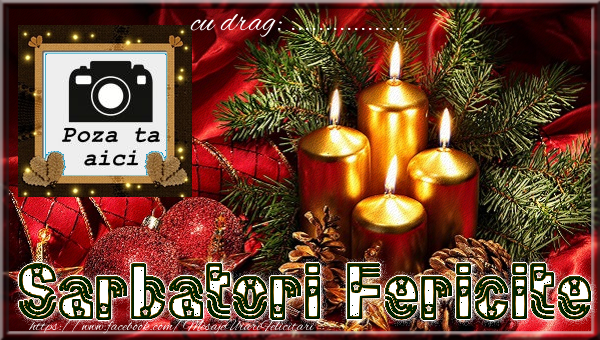 Sarbatori Fericite ... | Personalizare felicitari cu poza profile ...