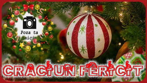 Felicitare personalizată cu fotografie si globuri | Personalizare ...