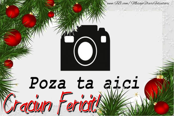Poza de Craciun | Personalizare felicitari cu poza ...