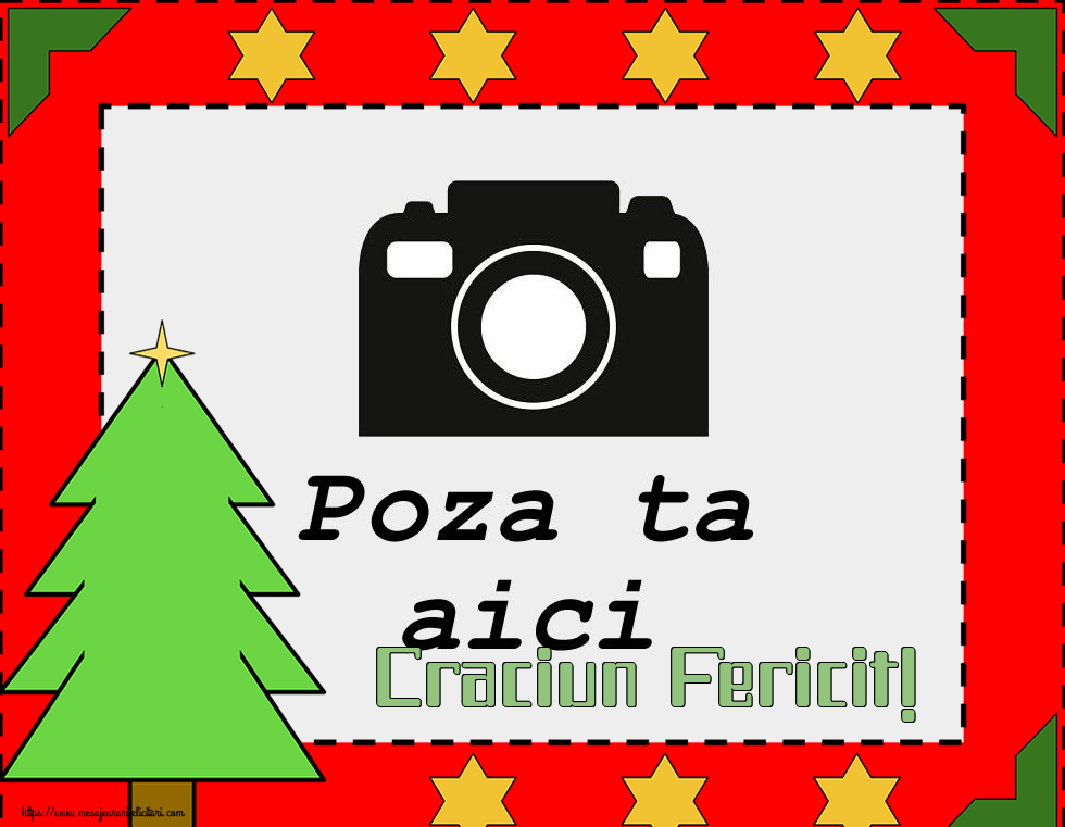 Felicitare cu brad de Crăciun | Personalizare felicitari cu poza ...