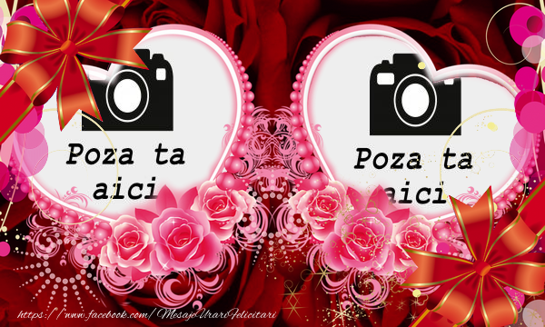 Rama foto cu inimi | Personalizare felicitari cu poza ...