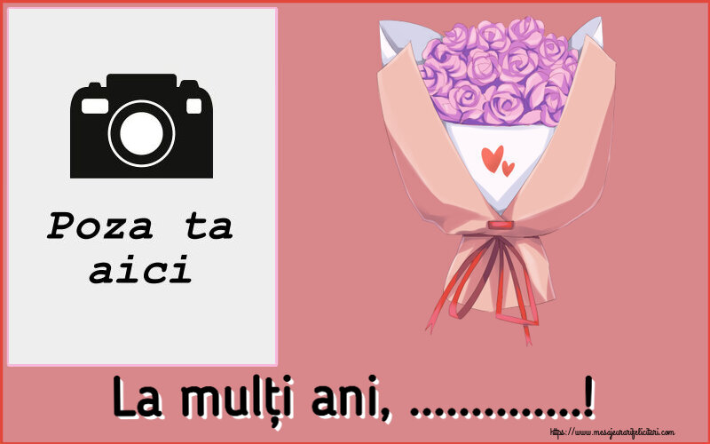 Rama foto - buchet de flori | Personalizare felicitari cu poza si nume ...