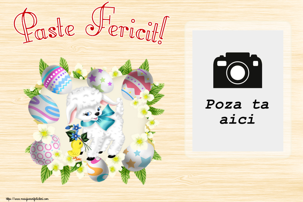 Paste Fericit! - Rama foto | Personalizare felicitari cu poza ...