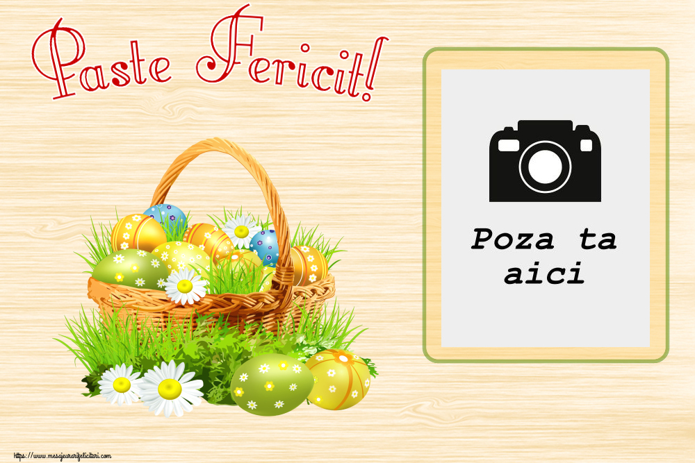Paste Fericit! - Rama foto | Personalizare felicitari cu poza ...