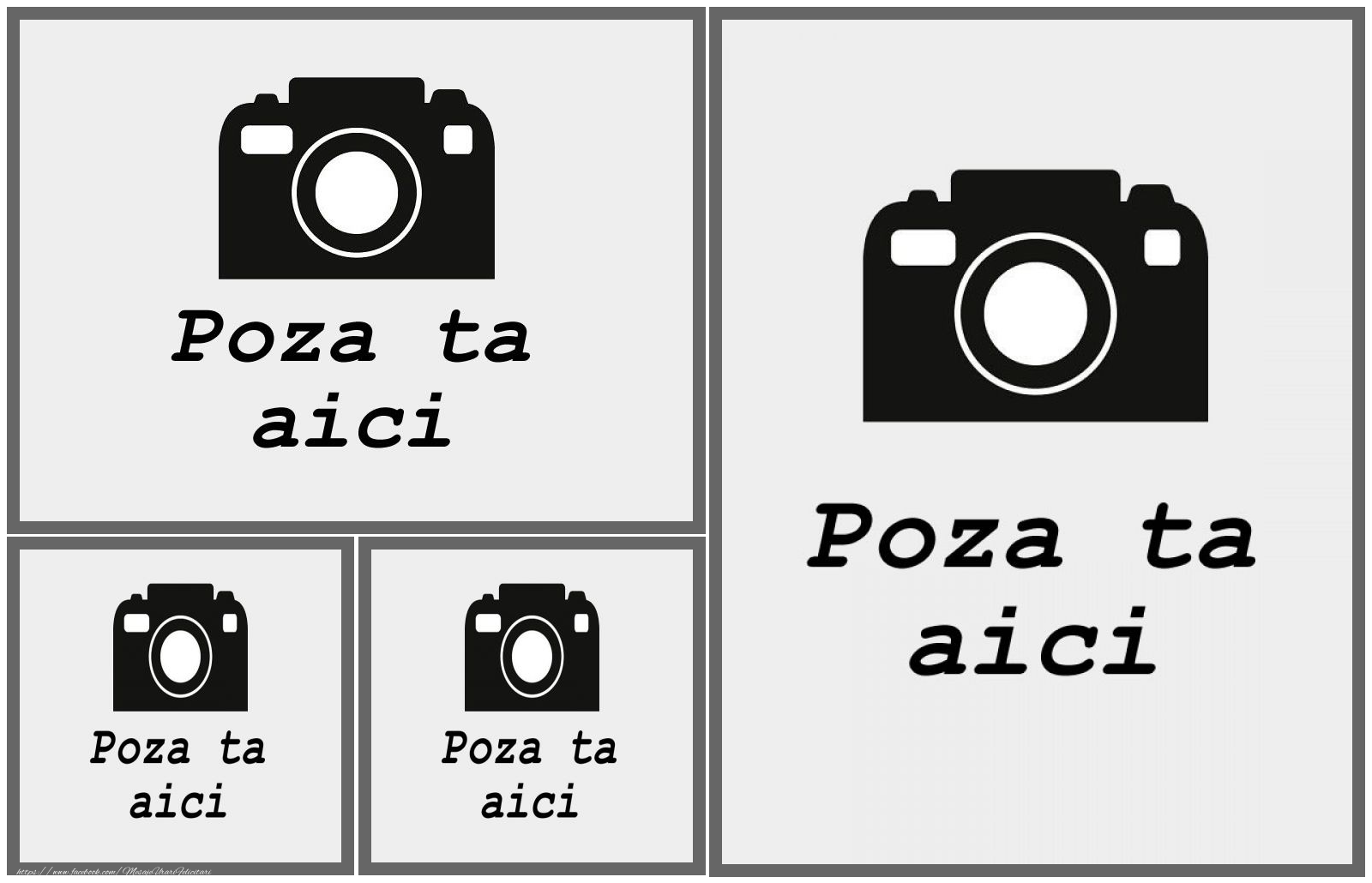 Colaj simplu cu 4 poze, bordura gri | Personalizare imagini ...
