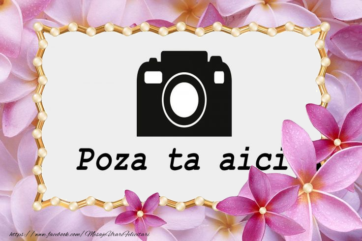 Rama foto pentru fete cu flori mov | Personalizare imagini ...