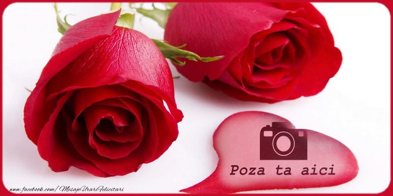 Inima si trandafiri | Personalizare imagini | felicitaripersonalizate.com