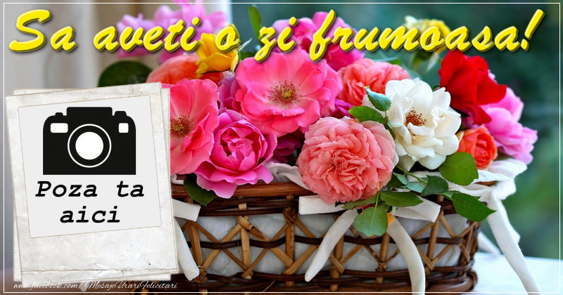Sa aveti o zi frumoasa! | Personalizare felicitari cu poza profile ...