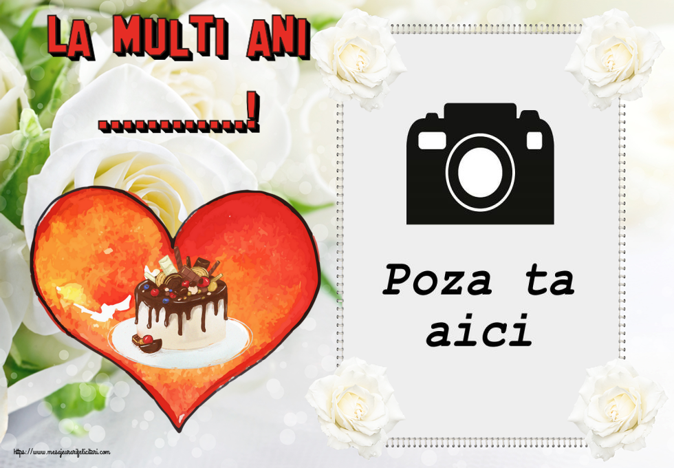 La multi ani...! - candy tort in inimioara - Rama foto | Personalizare ...