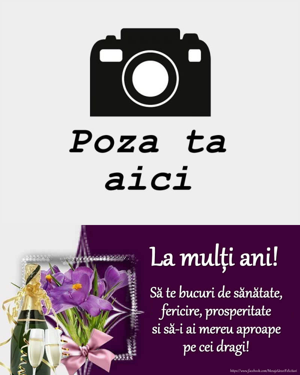 La mulți ani! - Felicitare cu poza ta | Personalizare felicitari cu ...