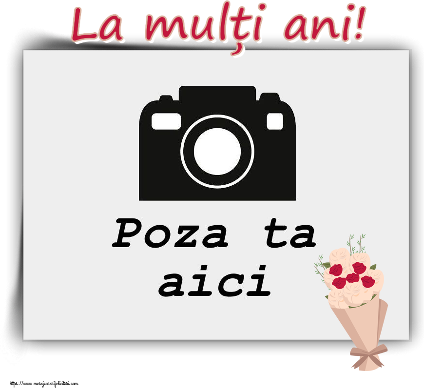 Rama foto cu buchet de flori clipart și bordură 3D | Personalizare ...