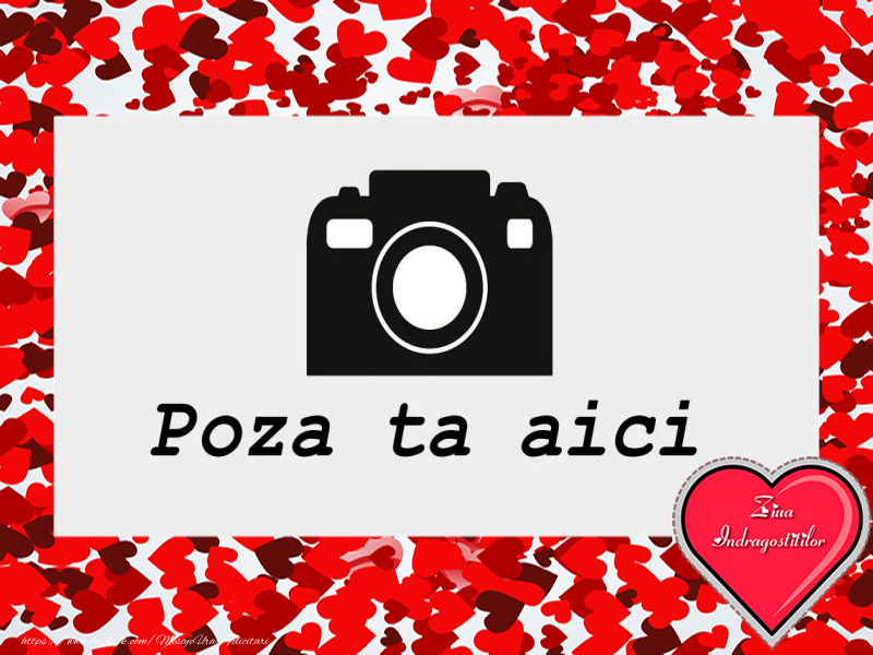 Ziua Indragostitilor cu poza pe fundal cu inimioare | Personalizare ...