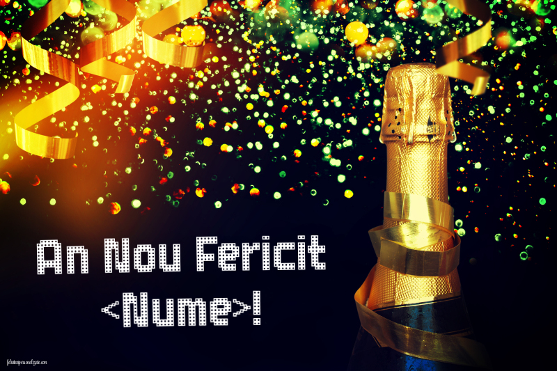 An Nou Fericit... scrie numele dorit | Personalizare felicitari cu nume ...