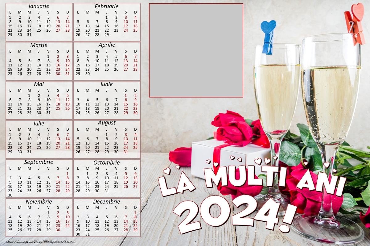 Calendar 2024 cu poza ta de profil de facebook - Model 0073 ...