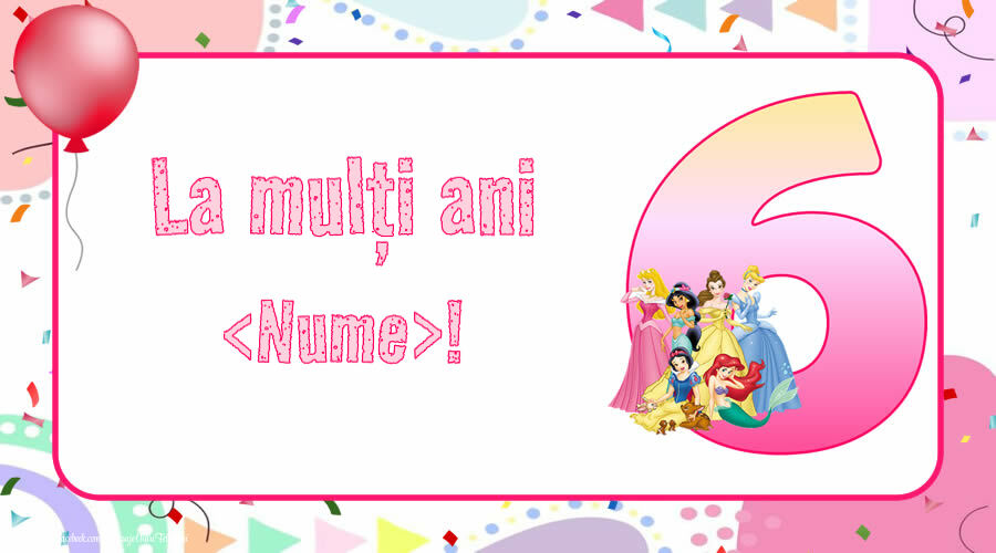 Personalizare felicitari pentru copii pentru vârsta de 6 ani ...
