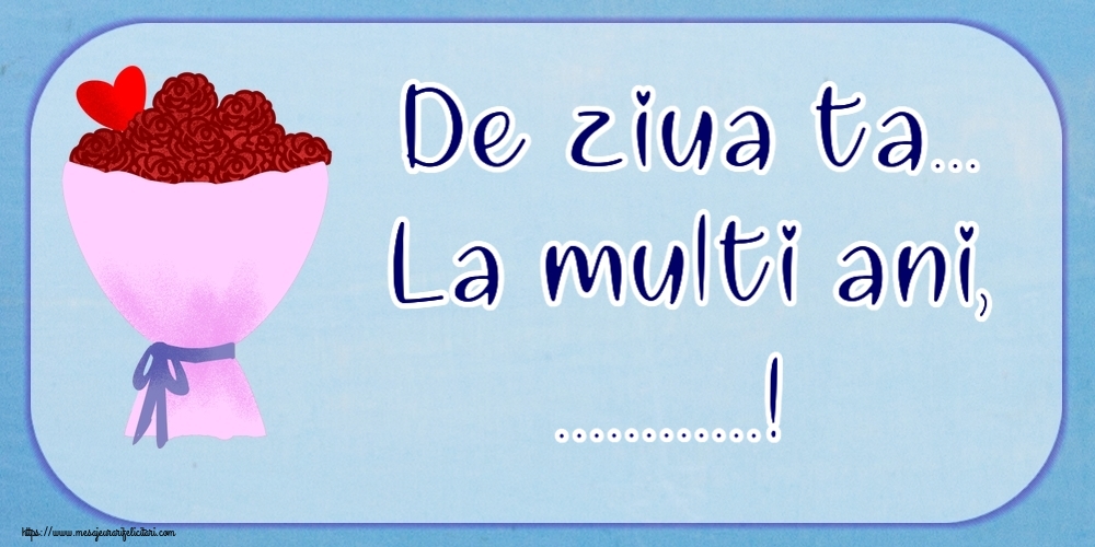 Cu dragoste flori si inimioara clipart de ziua ta | Personalizare ...