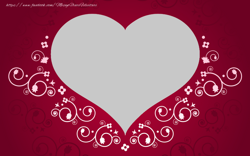 Personalizare imagini | Rama foto cu inima | felicitaripersonalizate.com