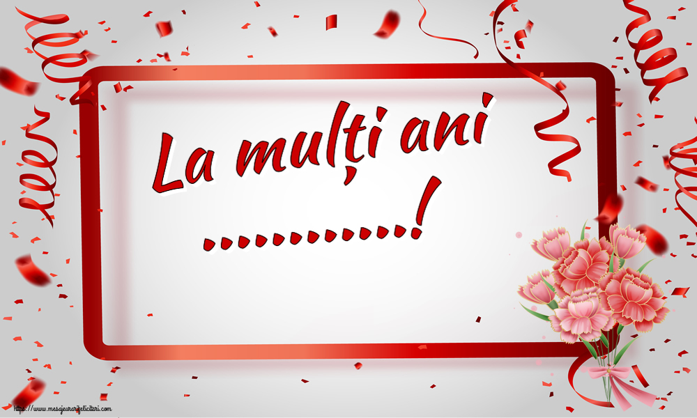 La mulți ani....! - buchet de garoafe - Clipart | Personalizare ...